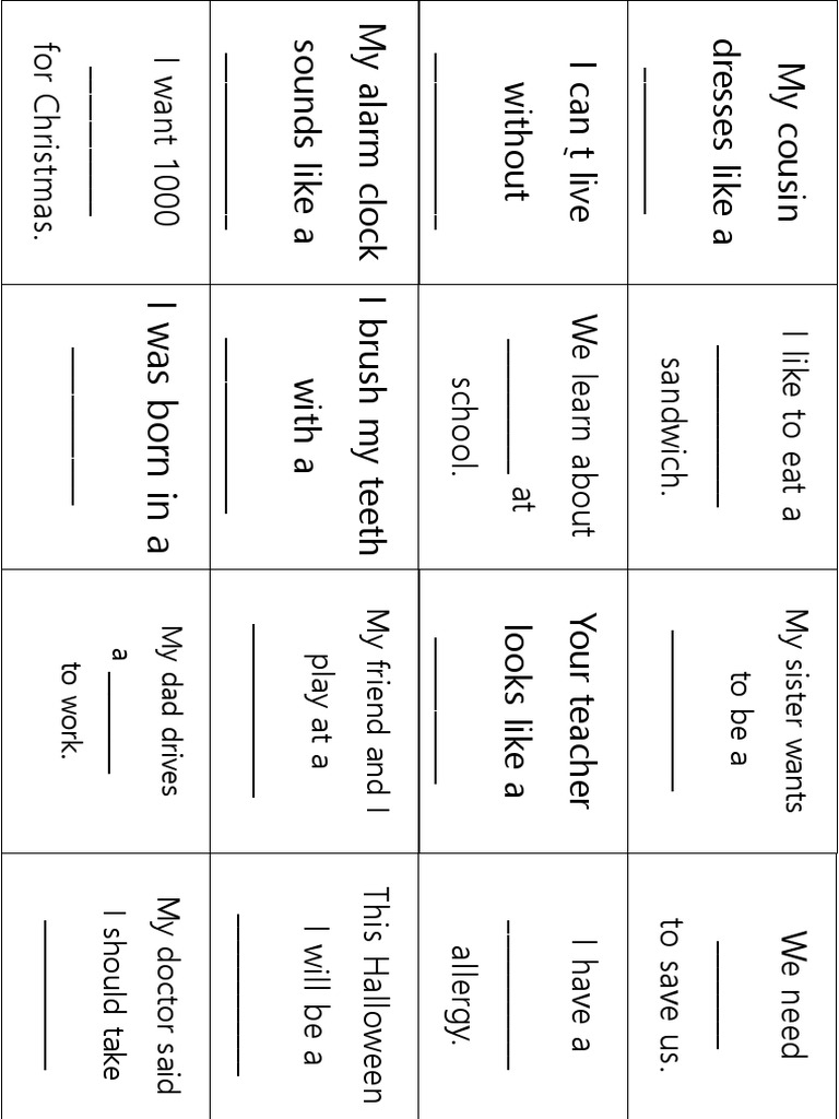 250 English Flashcards | PDF