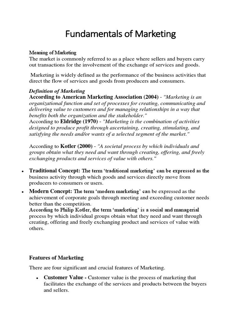 Marketing Fundamentals Explained | PDF | Marketing | Market Segmentation