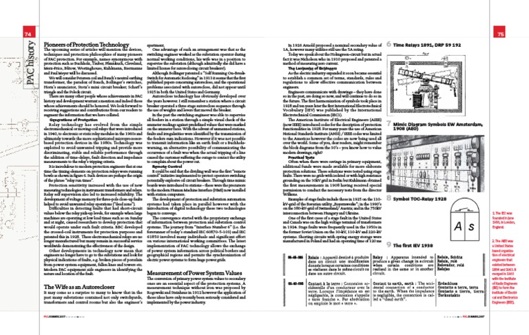 Electrical Protection History - 03 | PDF | Relay | Electrical Substation