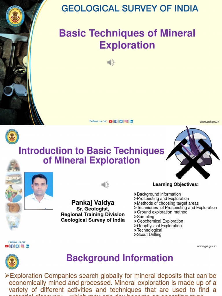 Basic Techniques of Mineral Exploration | PDF | Rock (Geology ...