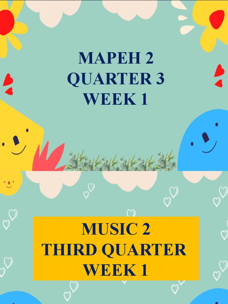 Mapeh 2 - Q3 WK1 | PDF