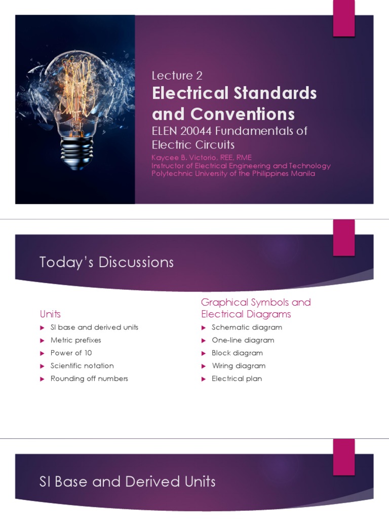 Electrical Standards and Conventions | PDF | International System Of ...