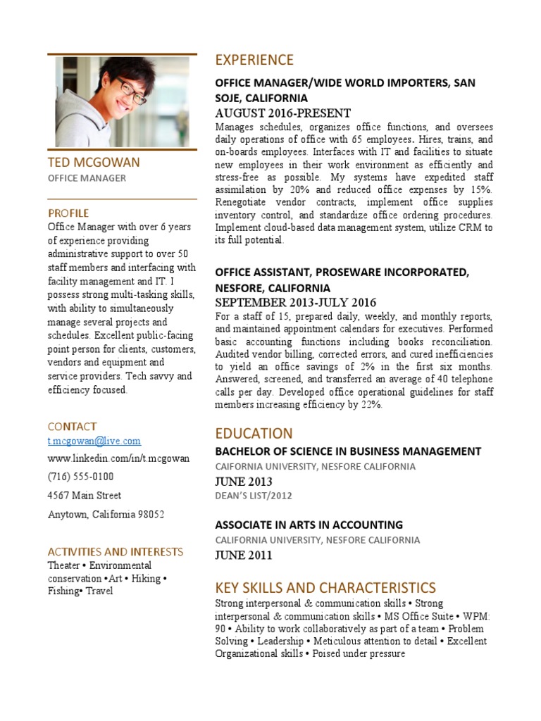 Experience: Ted Mcgowan | PDF | Customer Relationship Management | Business