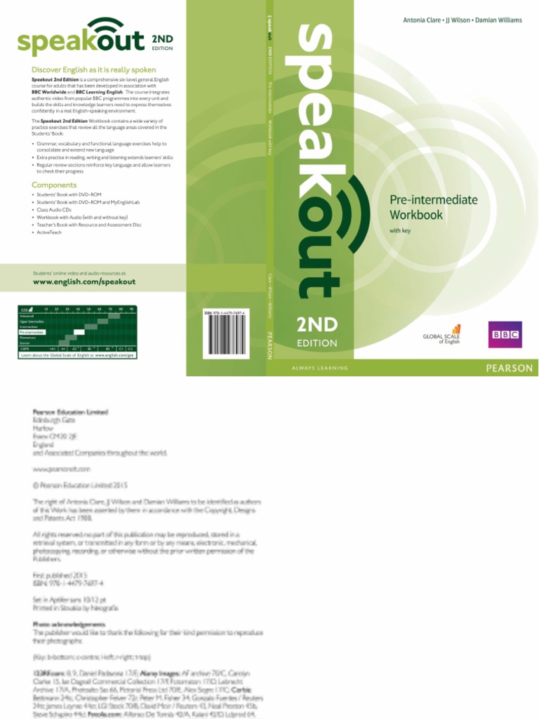Speak Out Pre-Intermediate Workbook | PDF