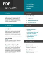 Simple Plain Resume Format in Word 4 | PDF