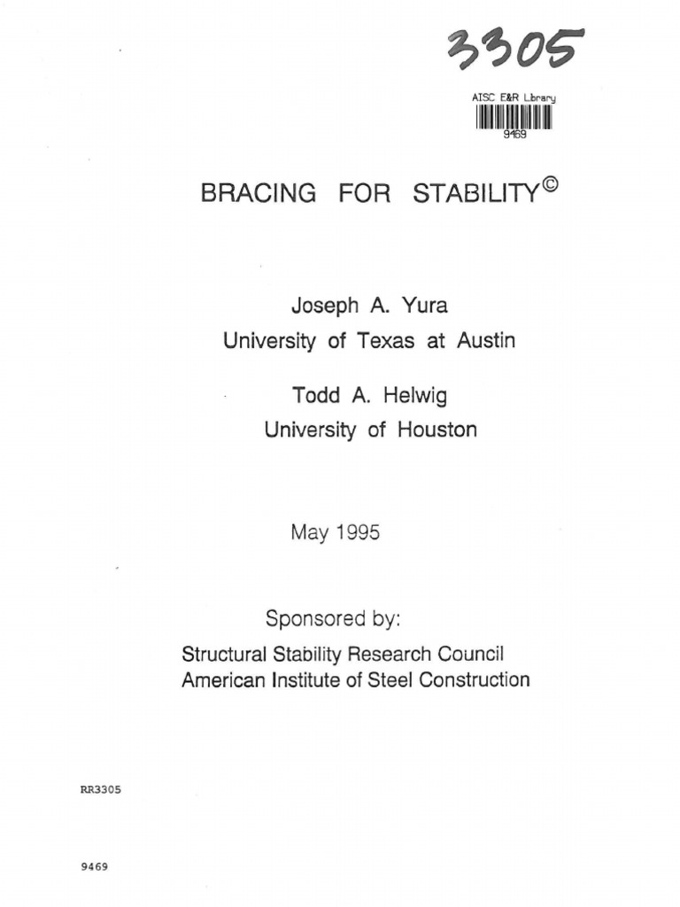 Bracing For Stability | PDF | Elasticity (Physics) | Beam (Structure)