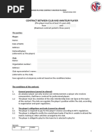 Soccer Player Contract Form | PDF | Fee | Private Law