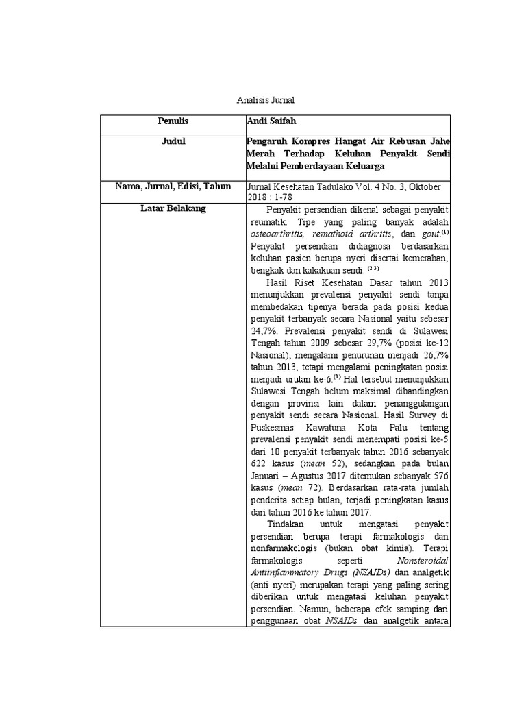 Analisis Jurnal 1-1 | PDF
