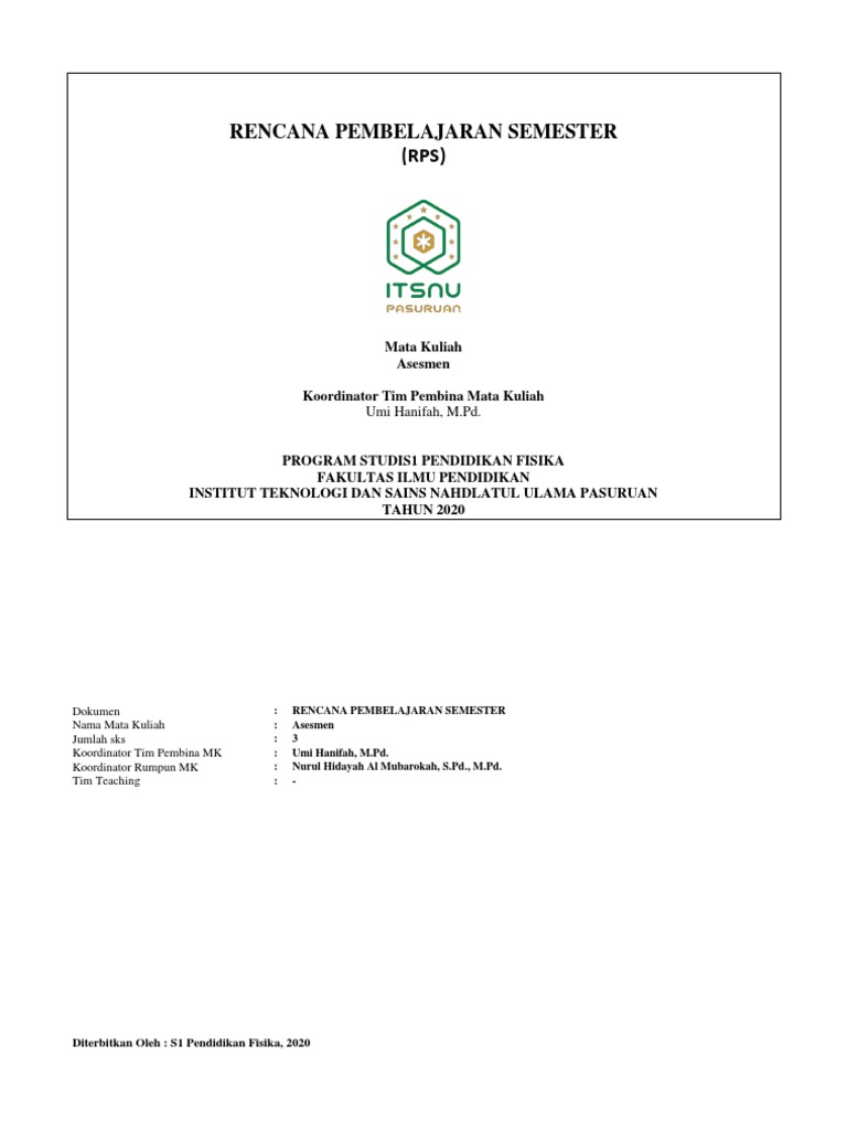 Asesmen - Semester 4 | PDF