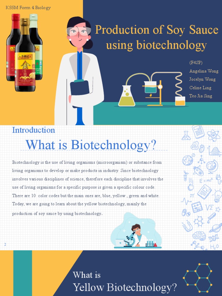 Production of Soy Sauce Using Biotechnology: KSSM Form 4 Biology | PDF ...