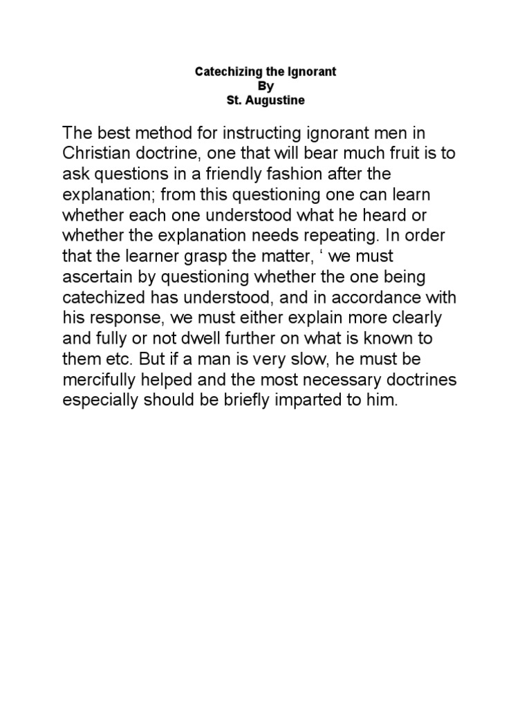 Teaching Christian Doctrine | PDF