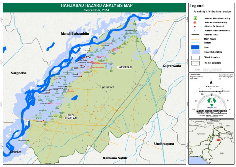 Hafizabad Hazard Analysis Map | PDF