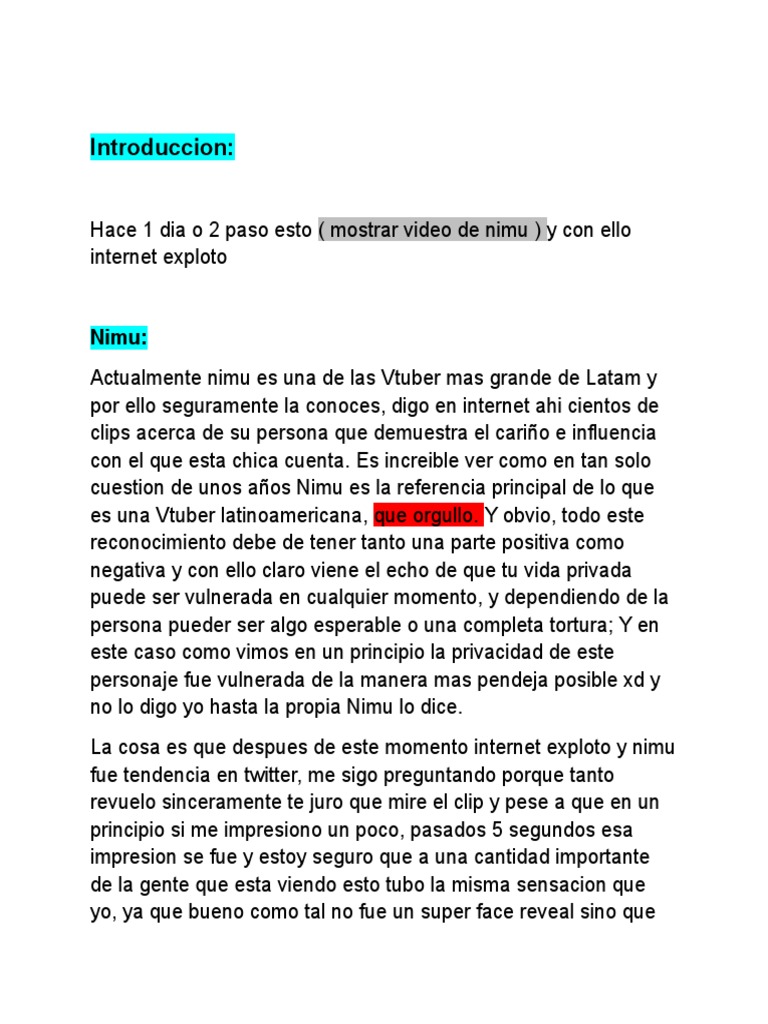 Escándalo y apoyo tras el face reveal de Nimu | PDF
