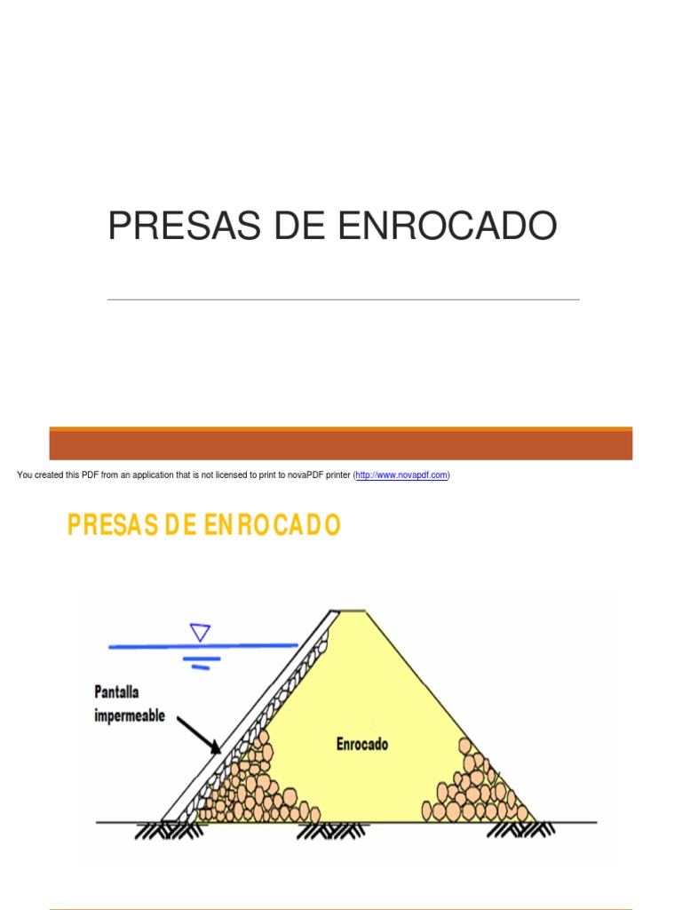 Presas de Enrocado 1 | PDF | Permeabilidad (Ciencias de la Tierra ...
