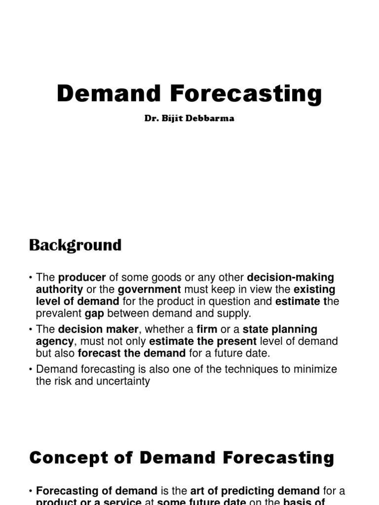 Demand Forecasting | PDF | Forecasting | Demand
