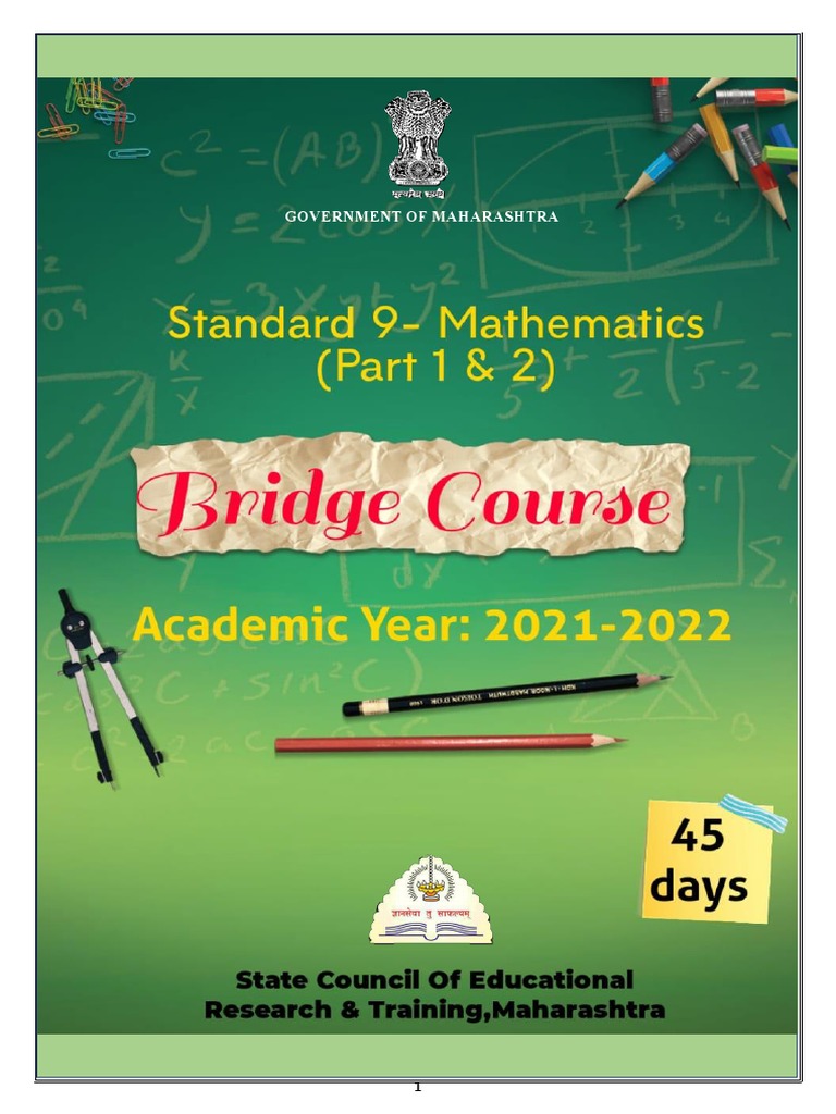 STD 9 TH Maths English Bridge Course | PDF | Triangle | Geometry