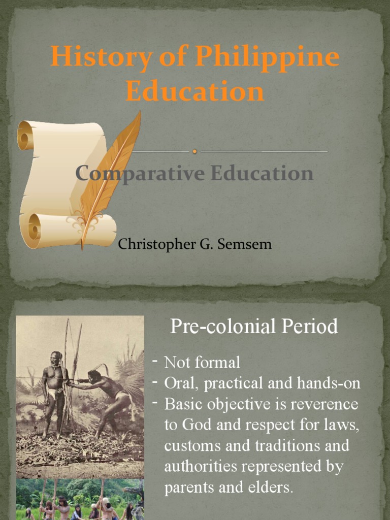 History of Philippine Education Comparative Ed. | PDF | Schools