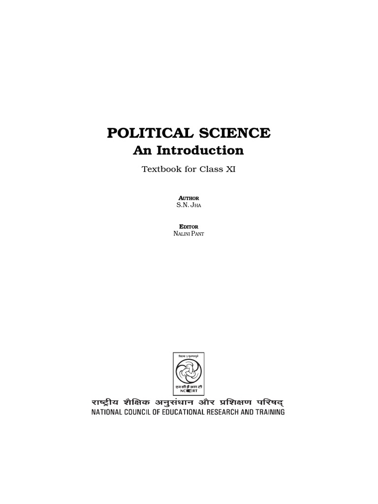 Ncert XI Political Science Introduction | PDF | State (Polity) | Institution