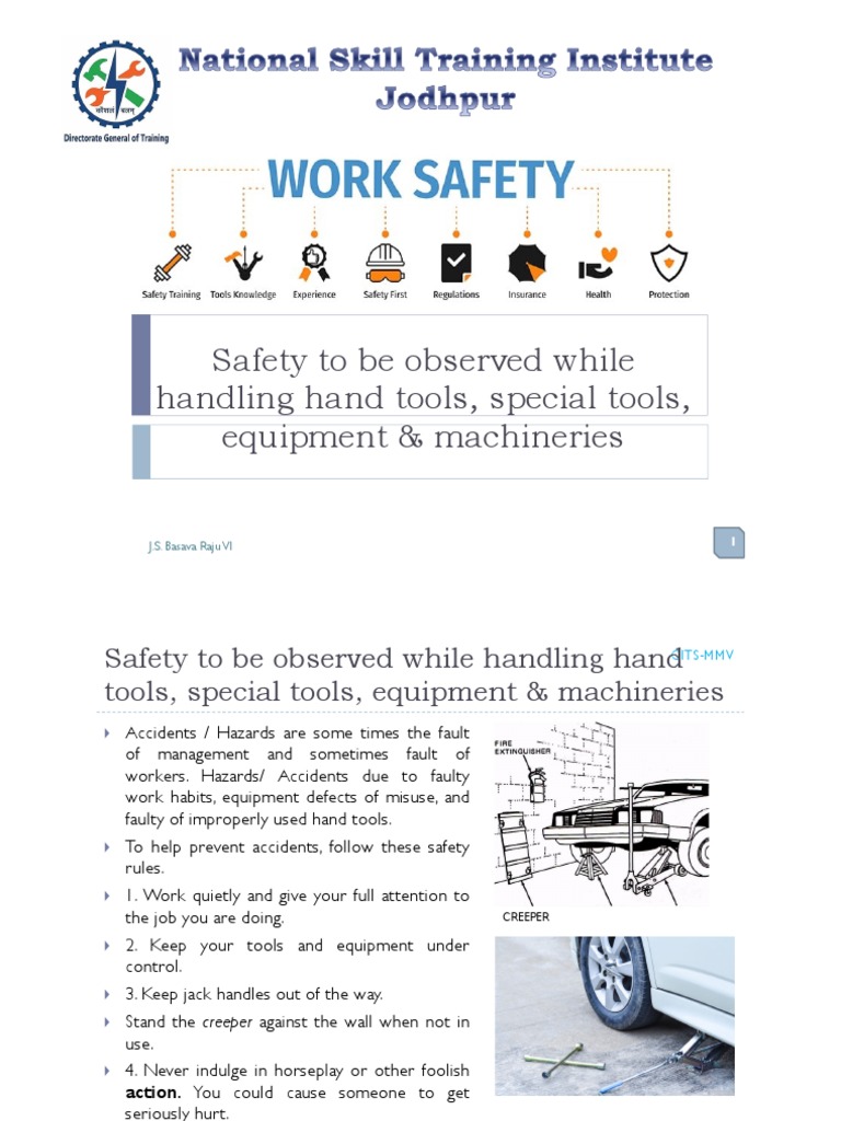 4-Safety While Handling Tools | PDF | Manufactured Goods