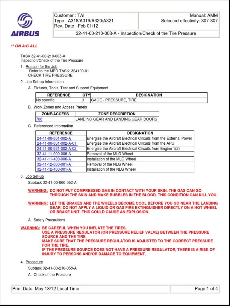 Tire Pressure Inspection Check | PDF | Tire | Manufactured Goods