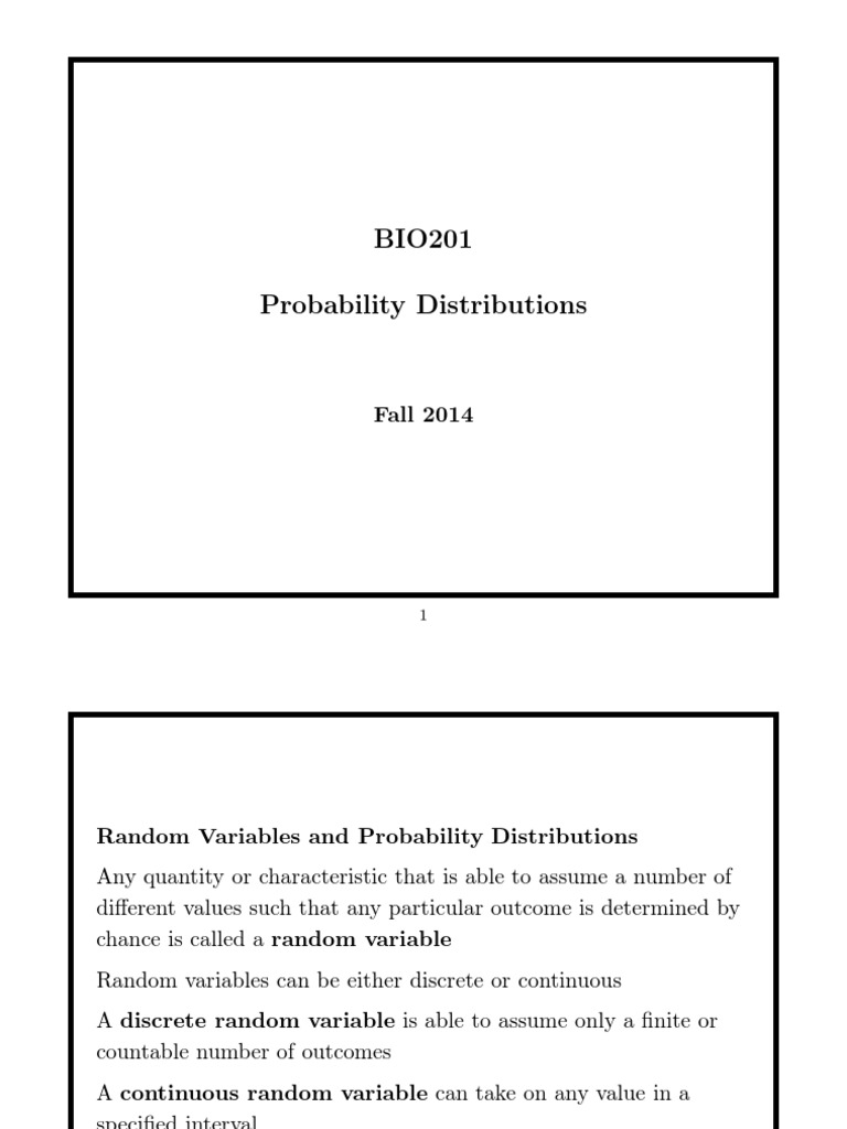 05 Discrete PD | PDF | Probability Distribution | Random Variable