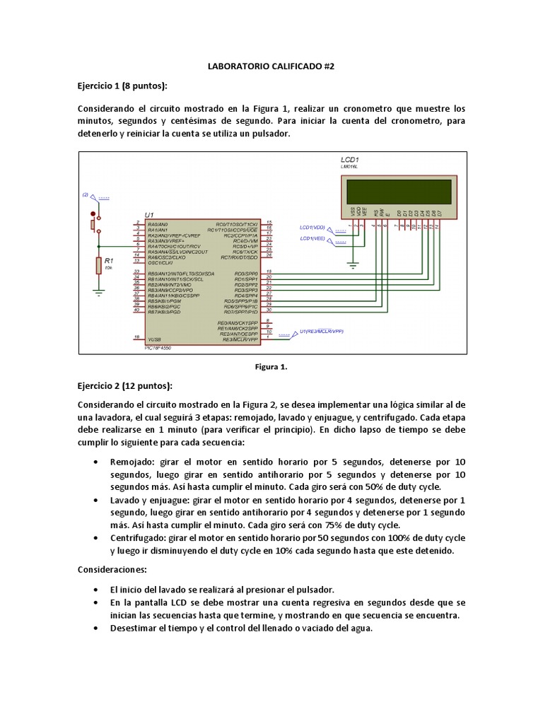 Laboratorio Calificado 2 - Microcontroladores | PDF