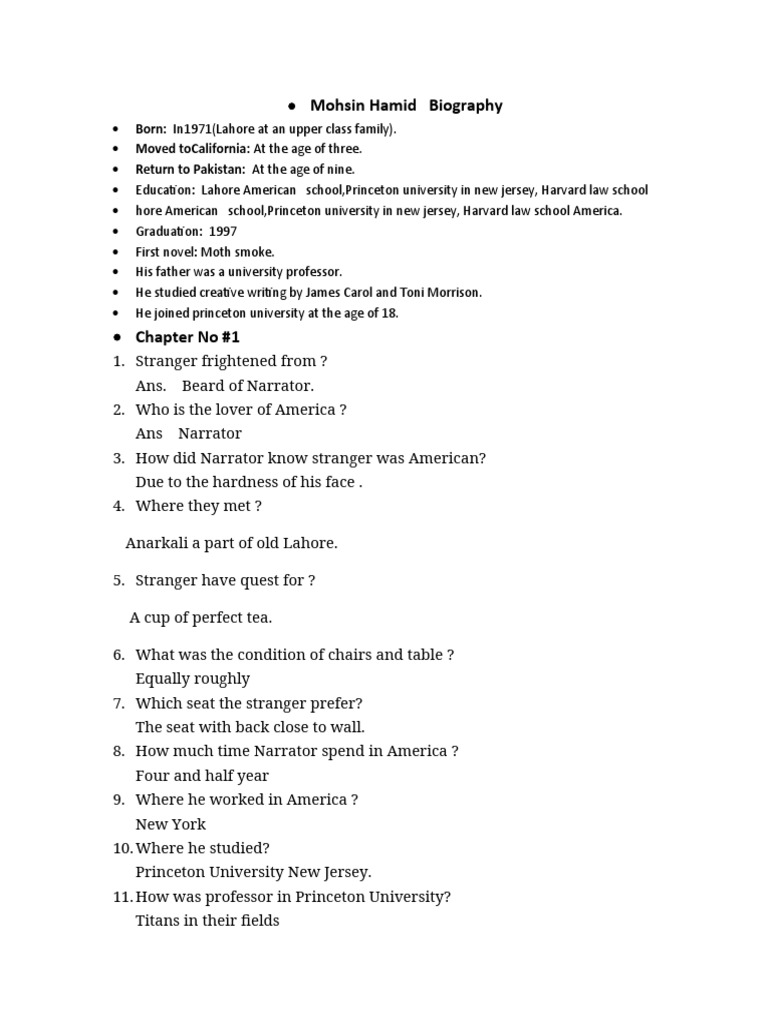 Reluctant Fundamentalist Quiz | PDF | Social Science | General Fiction