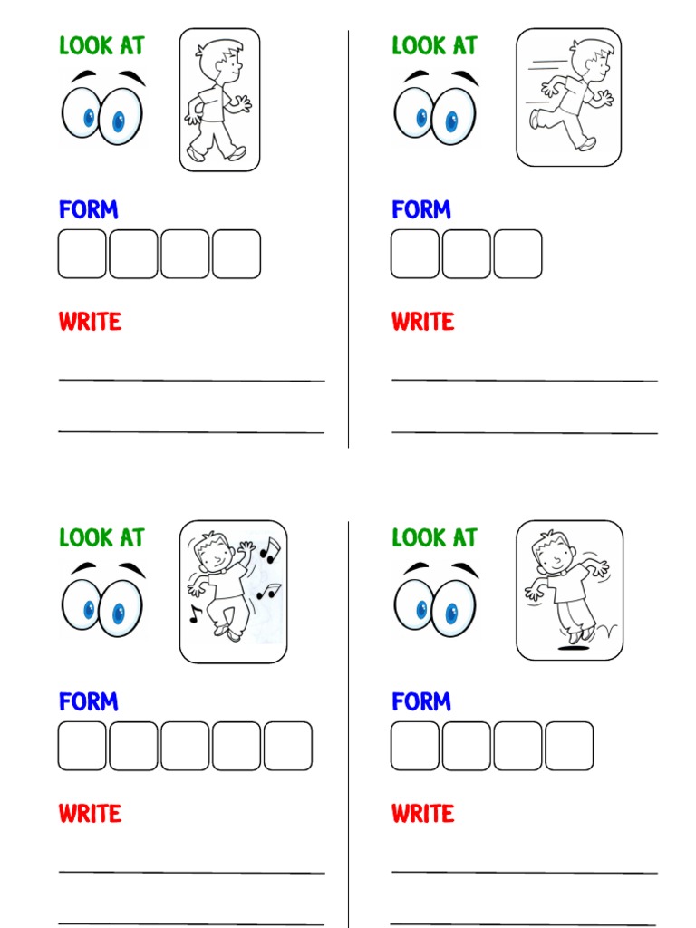 Look, Form and Write Ies U4 | PDF