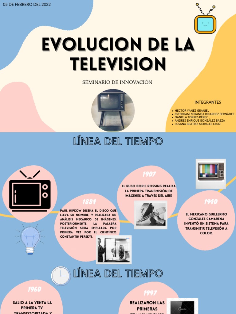 Evolucion De La Televison Pdf Televisión Telecomunicaciones