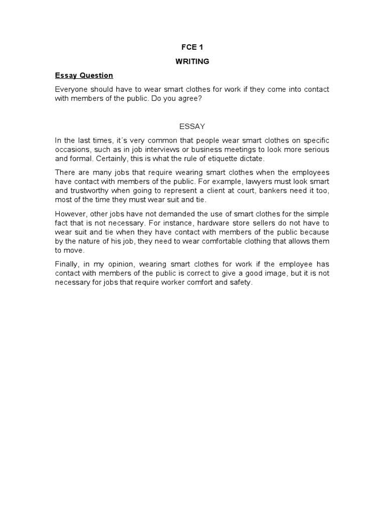 Writing Exercise - Essay | PDF