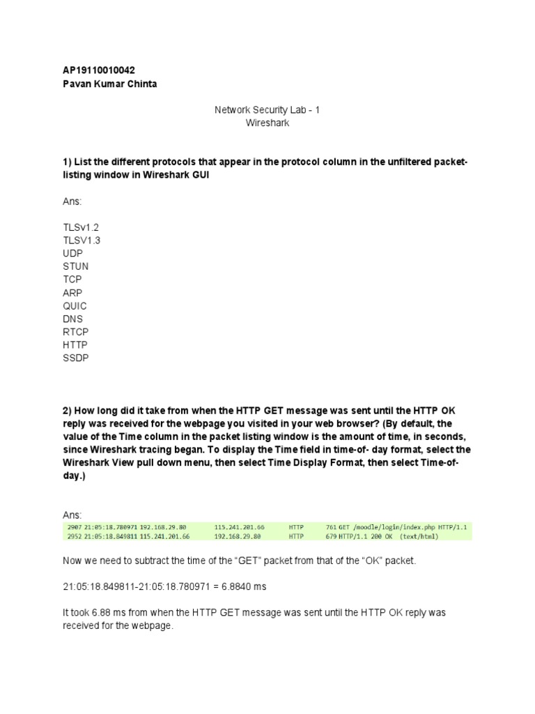Network Security Lab-1 | PDF