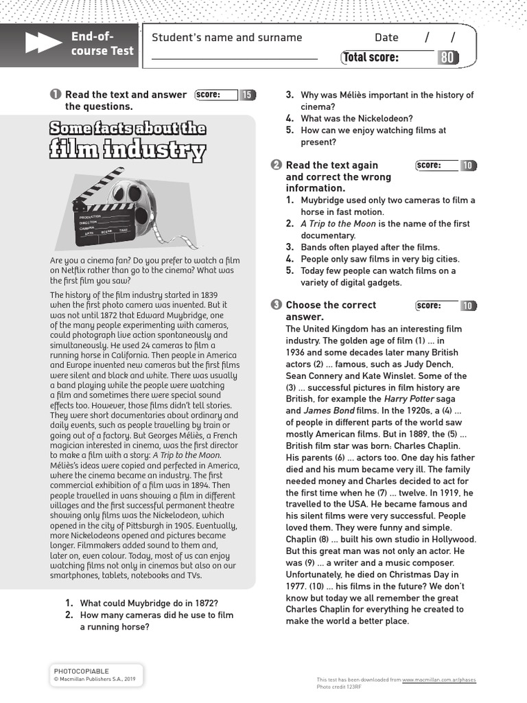 Phases 2 2nd Ed End-Of-Course Test | PDF