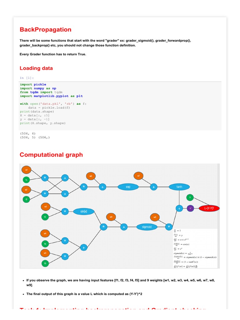 Backpropagation: Loading Data | PDF | Mathematics | Mathematical Analysis