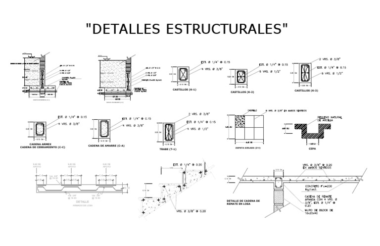 "Detalles Estructurales": Castillos (K-1) Castillos (K-2) Castillos (K ...