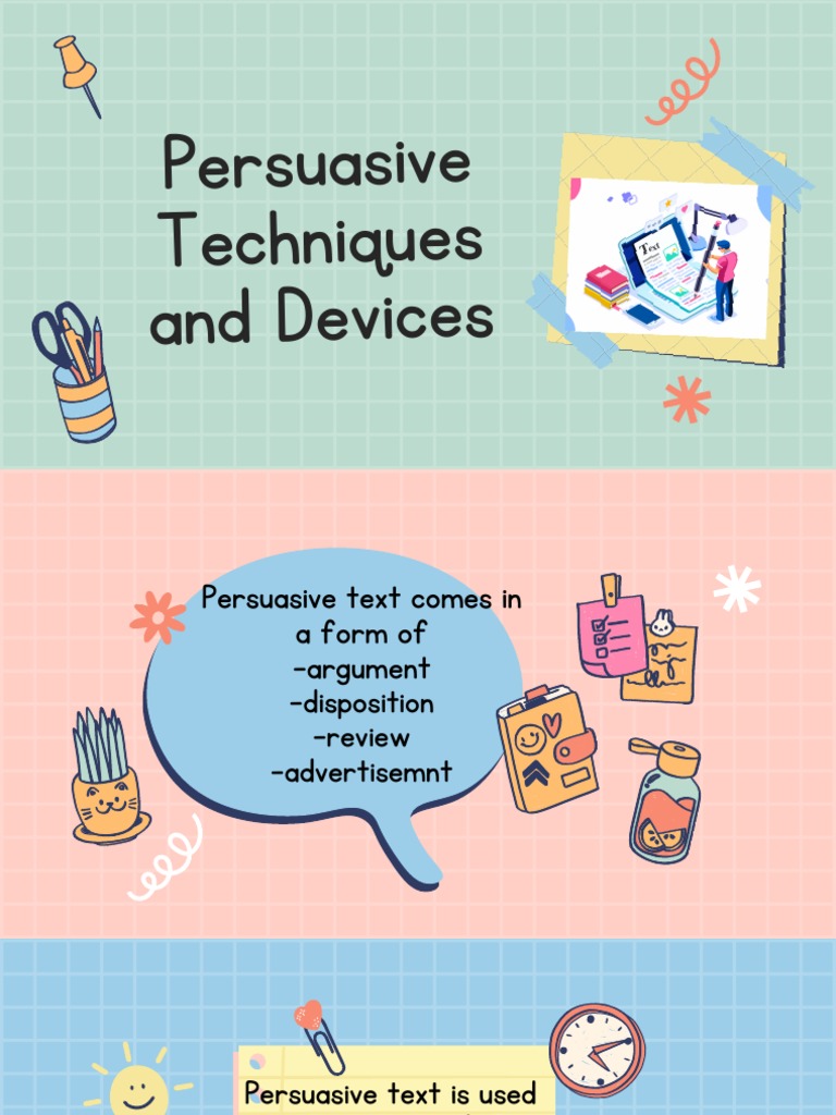 A - Persuasive Techniques and Devices | PDF | Argument | Persuasion