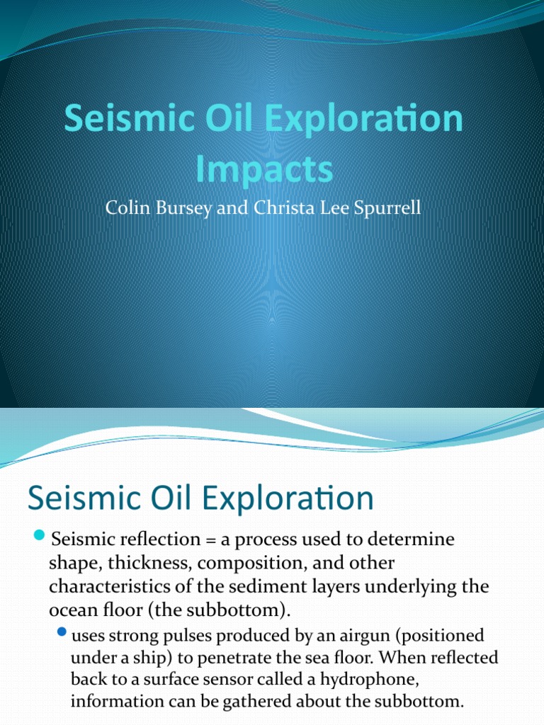 Seismic Oil Exploration Impacts | PDF | Energy Industry | Reflection ...