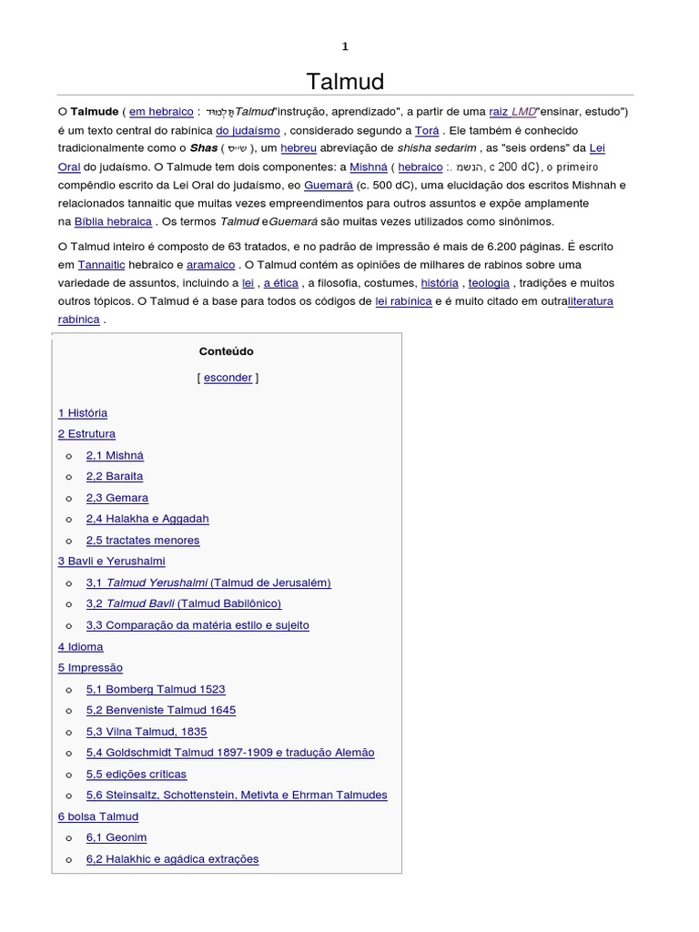 Talmud Compress | PDF | Talmude | Judaísmo