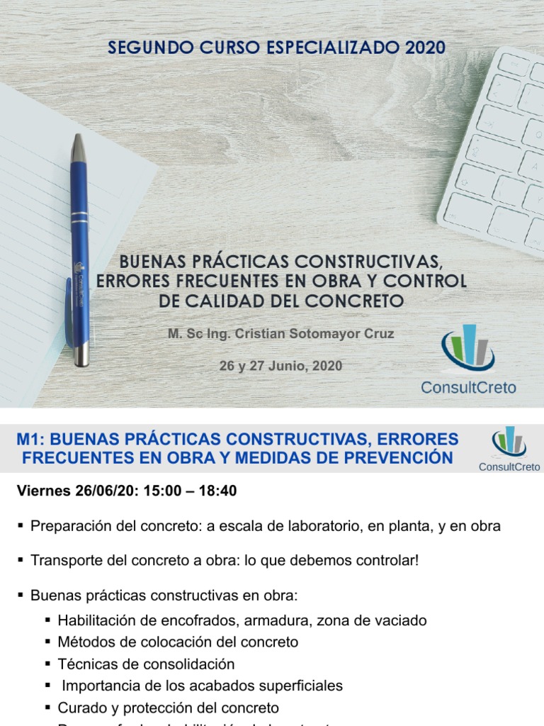 Buenas Prácticas En Construcción De Concreto Pdf Hormigón Cemento