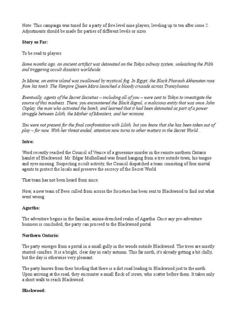 Issue 1 - A Murder in Blackwood | PDF | Bedroom | Bathroom