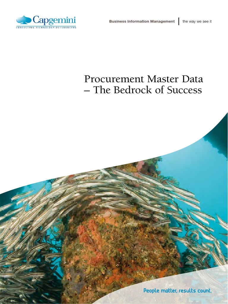 Procurement Master Data - The Bedrock of Success: Business Information ...