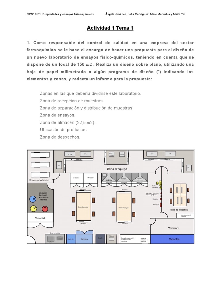 Tema 1 Ensayos Fisicoquímicos | PDF | Laboratorios | Residuos
