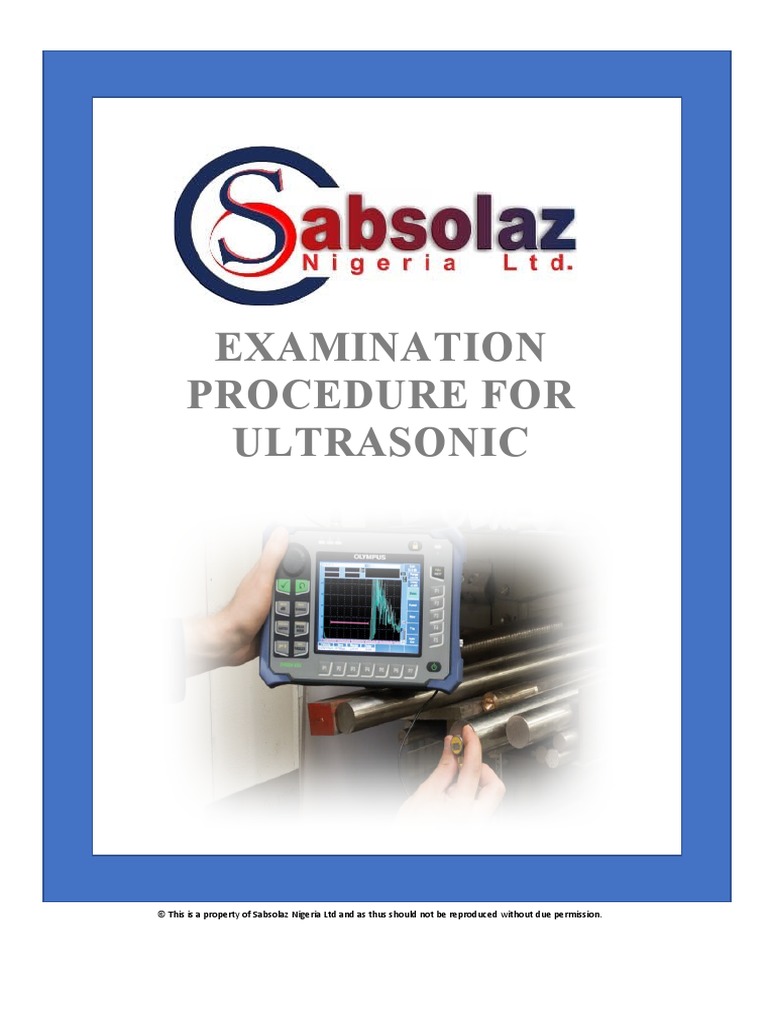 Examination Procedures For Ultrasonic Thickness Measurement | PDF ...