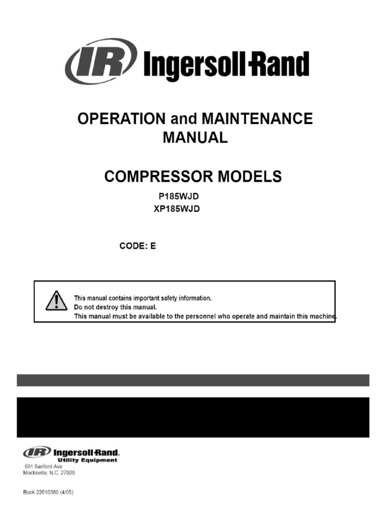 IR Compressor P185 | PDF
