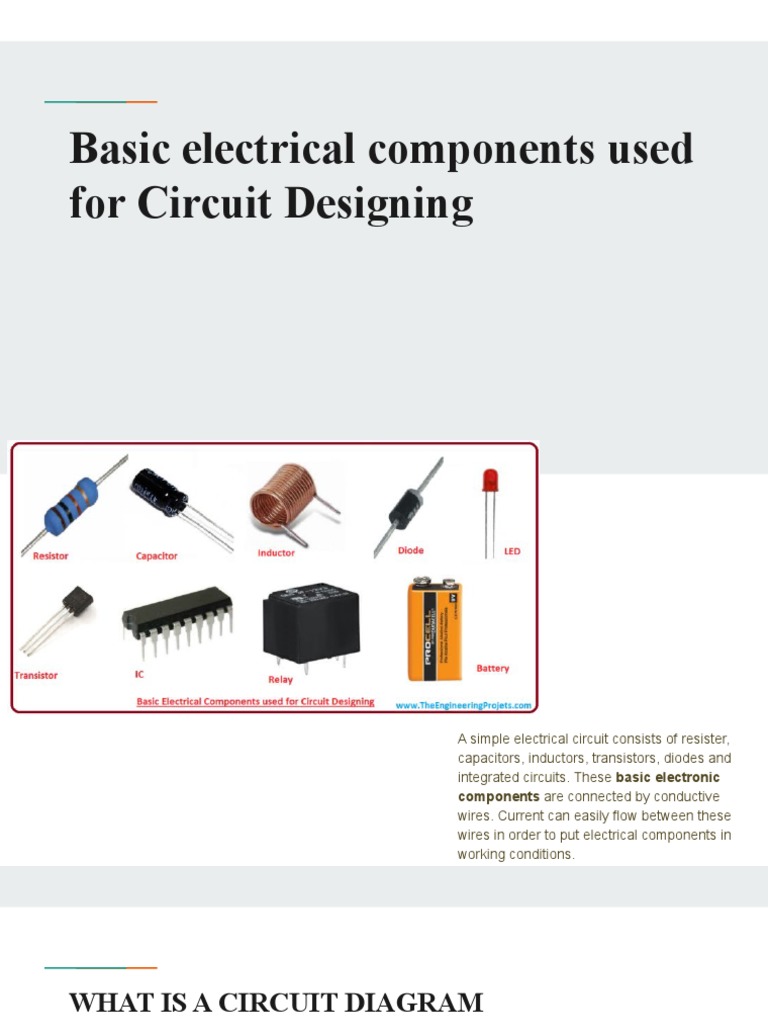 Basic Electrical Components Used For Circuit Designing | PDF ...