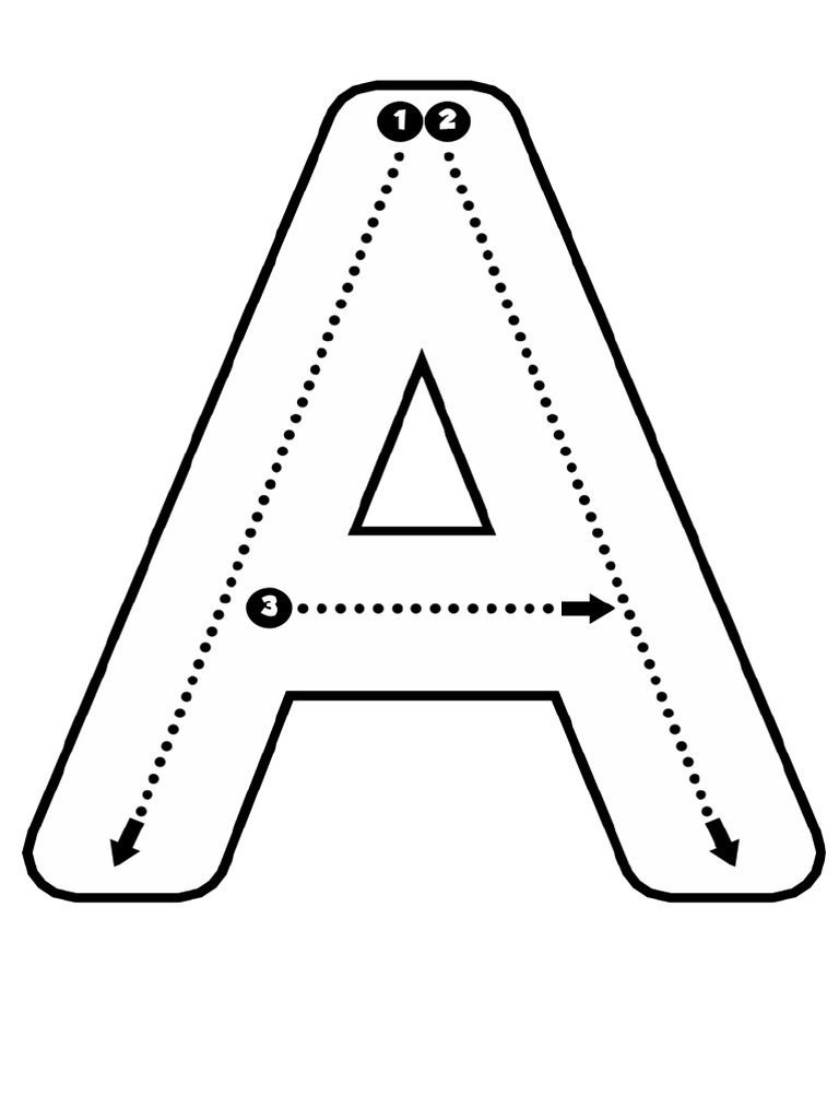 Letra Bastão Traçada | PDF