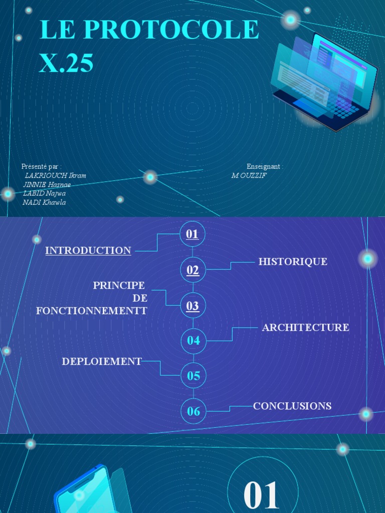 Protocole X.25 : Historique et Fonctionnement | PDF