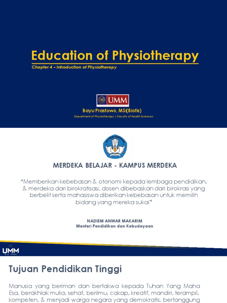 Pendidikan Fisioterapi Indonesia | PDF | Kesehatan Holistik