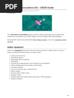 IV Cannulation Checklist | PDF | Science & Mathematics