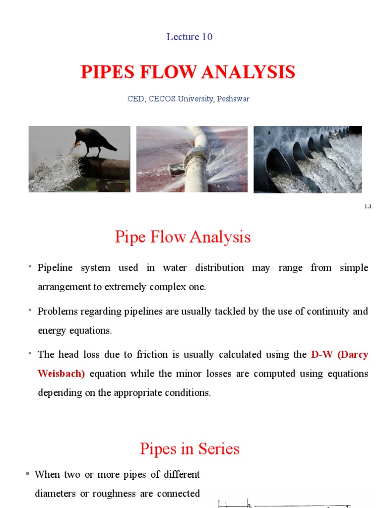 Pipe Flow Analysis Techniques | PDF | Fluid Dynamics | Gases