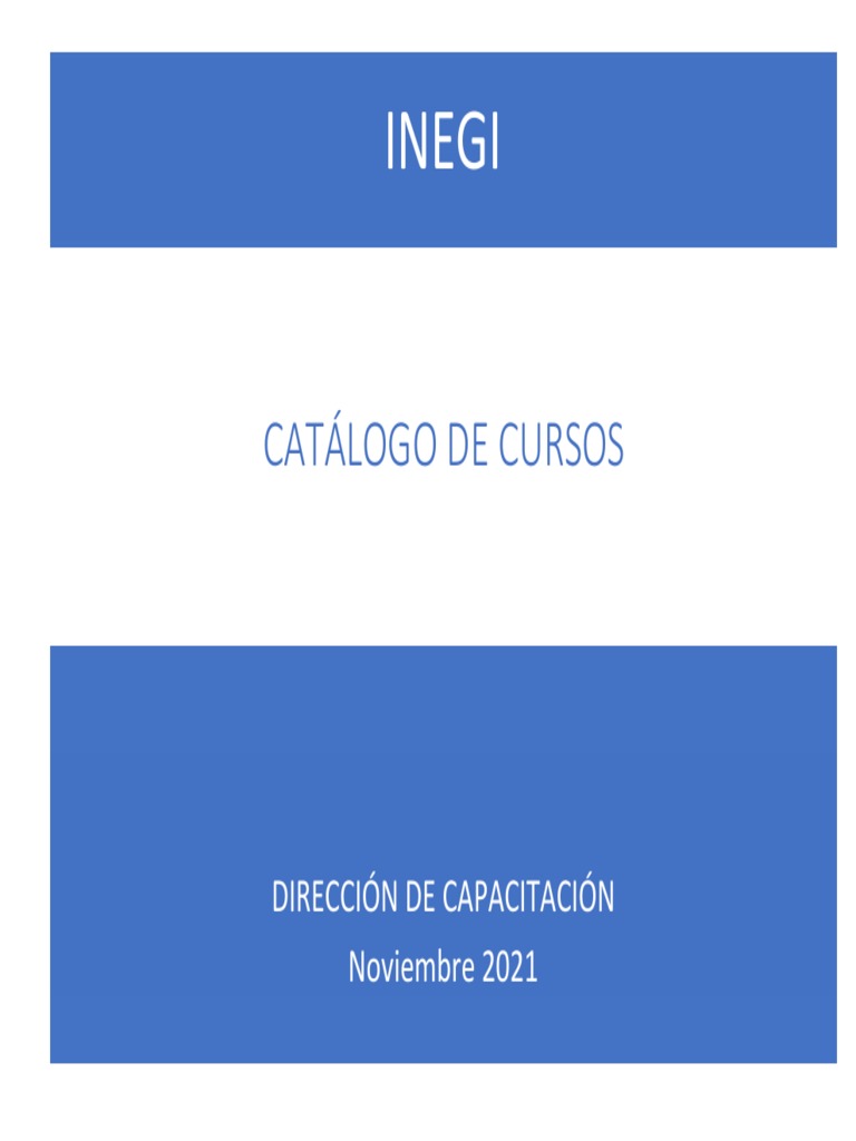 Catálogo de Cursos SPC 2021 | PDF | Estadísticas | Internet